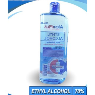 AlcoPlus (Blue) Ethyl Alcohol 70%, 500ml 1 bottle | Shopee Philippines