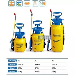 Dragon 5L/8L Pressure Sprayer Compressed Air Spray Garden Sprayer Pump Hand Pressure Watering ...