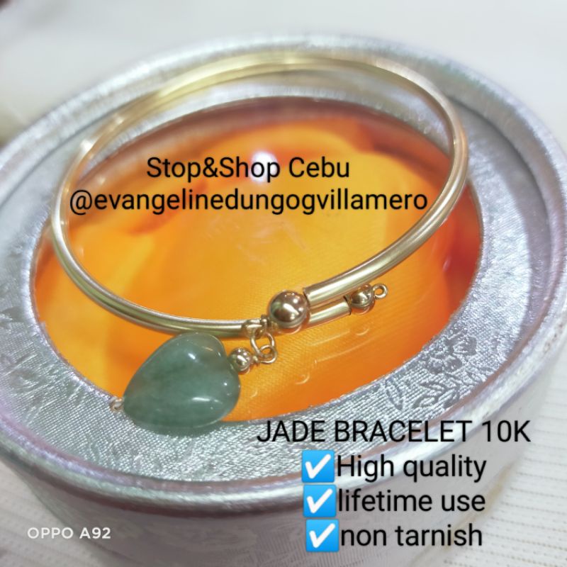 Stop&Shop Cebu JADE BRACELET 10K#05460 | Shopee Philippines