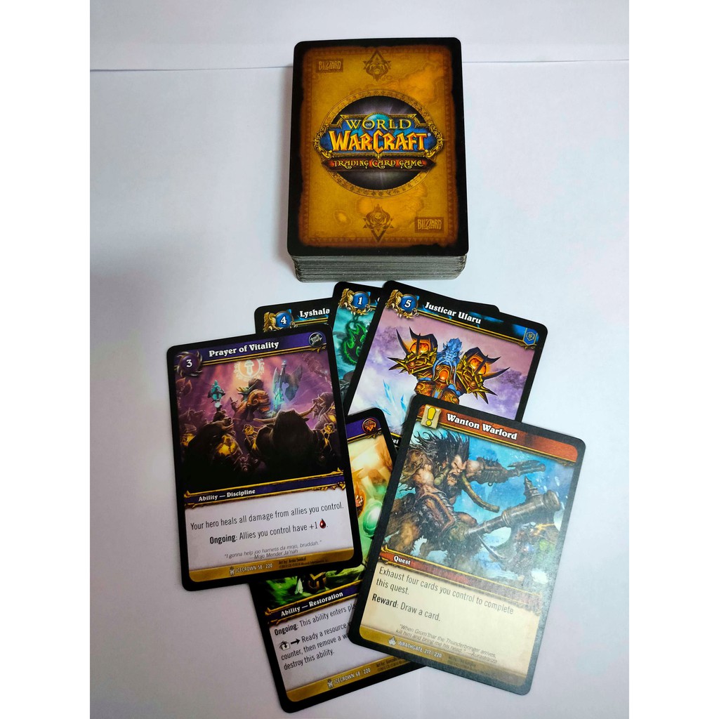 World Of Warcraft Trading Card Game [TCG] - Shop Build Playable Deck [Random Class] | Shopee ...