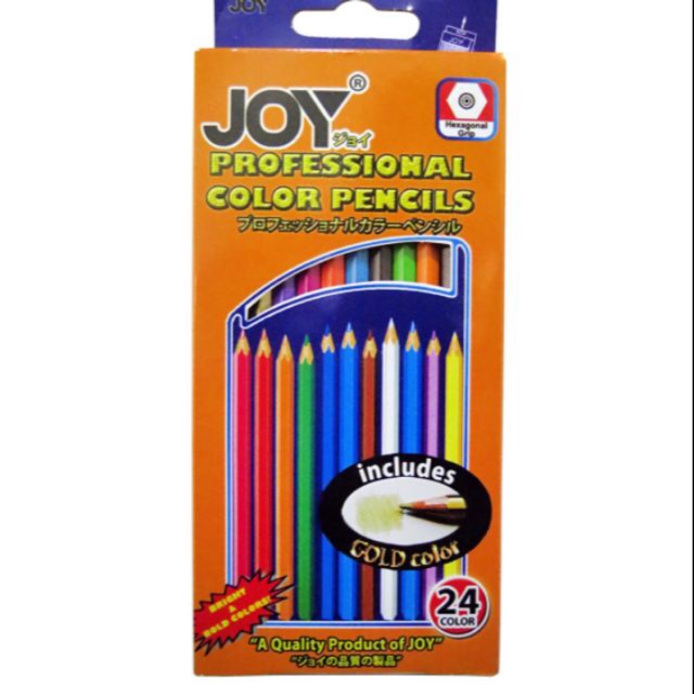 Joy Color Pencil 24's with gold and silver | Shopee Philippines