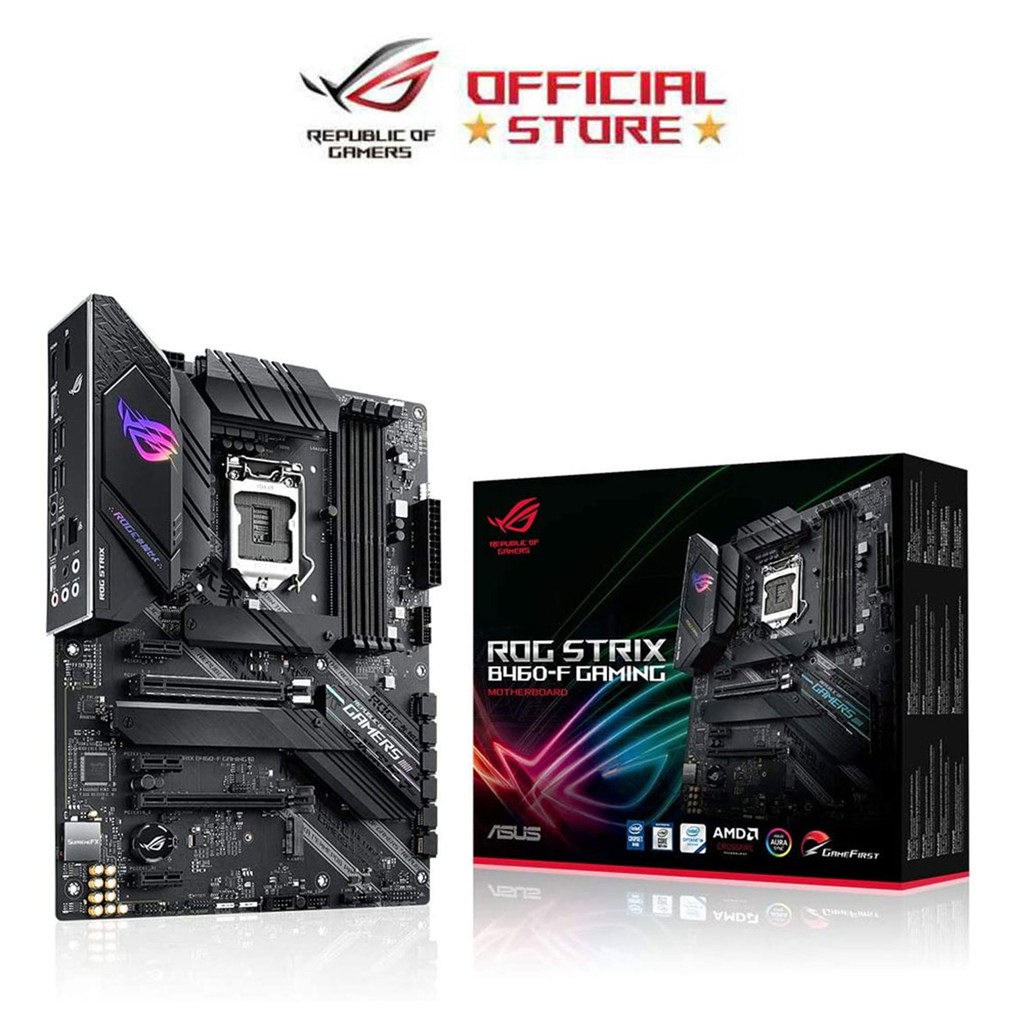 Asus ROG Strix B460-F Gaming ATX Gaming Mother board with Aura Sync RGB ...