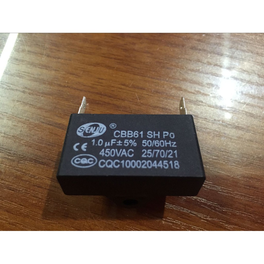 Strong exhaust water heater capacitor CBB61 450V 1UF two-pin 2 pin air ...
