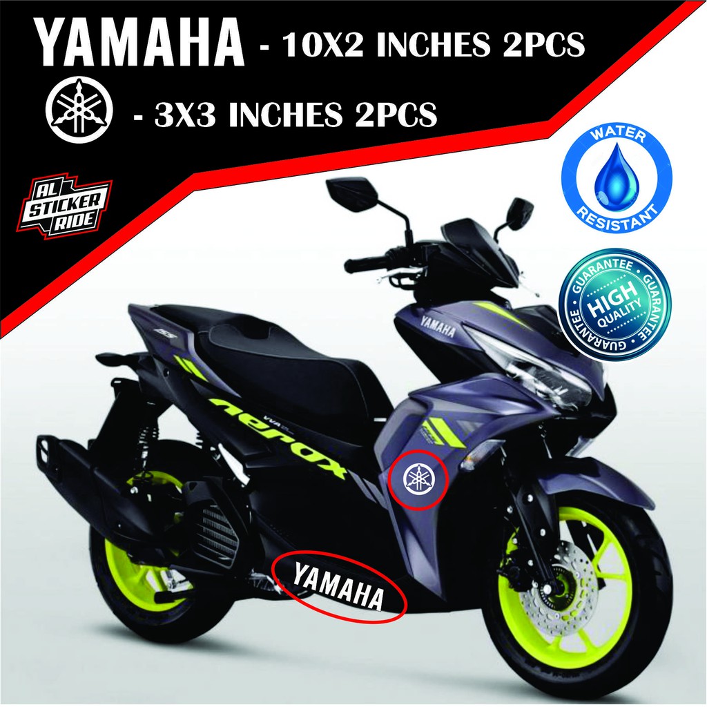 Yamaha AEROX Water Resistant Sticker Decals set | Shopee Philippines