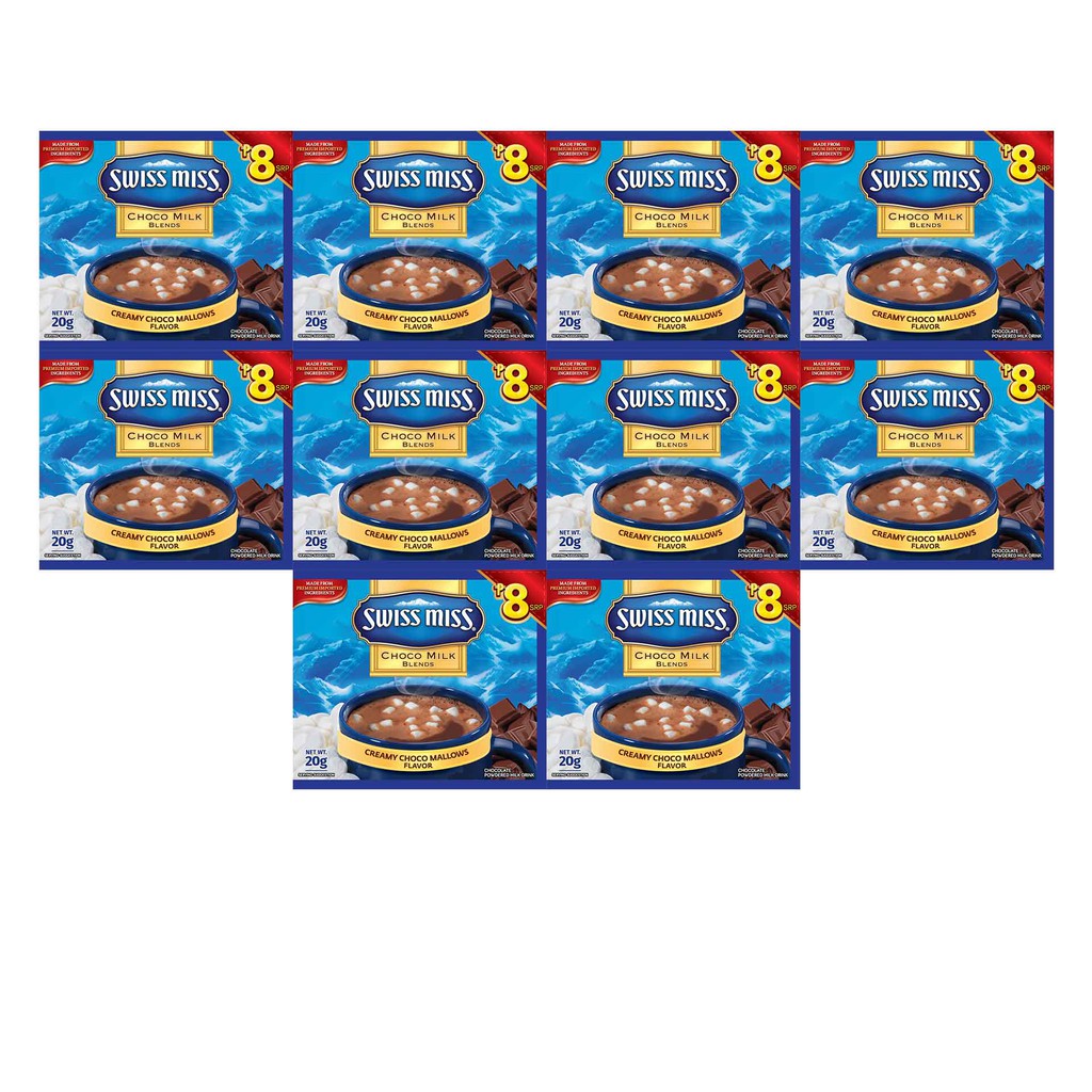 Swiss Miss Choco Milk Blends Creamy Choco Mallows 10 Sachets X 20G ...