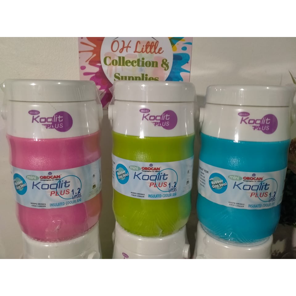 Cooler Jug Koolit 1.2Liters with FREE CUP OROCAN | Shopee Philippines