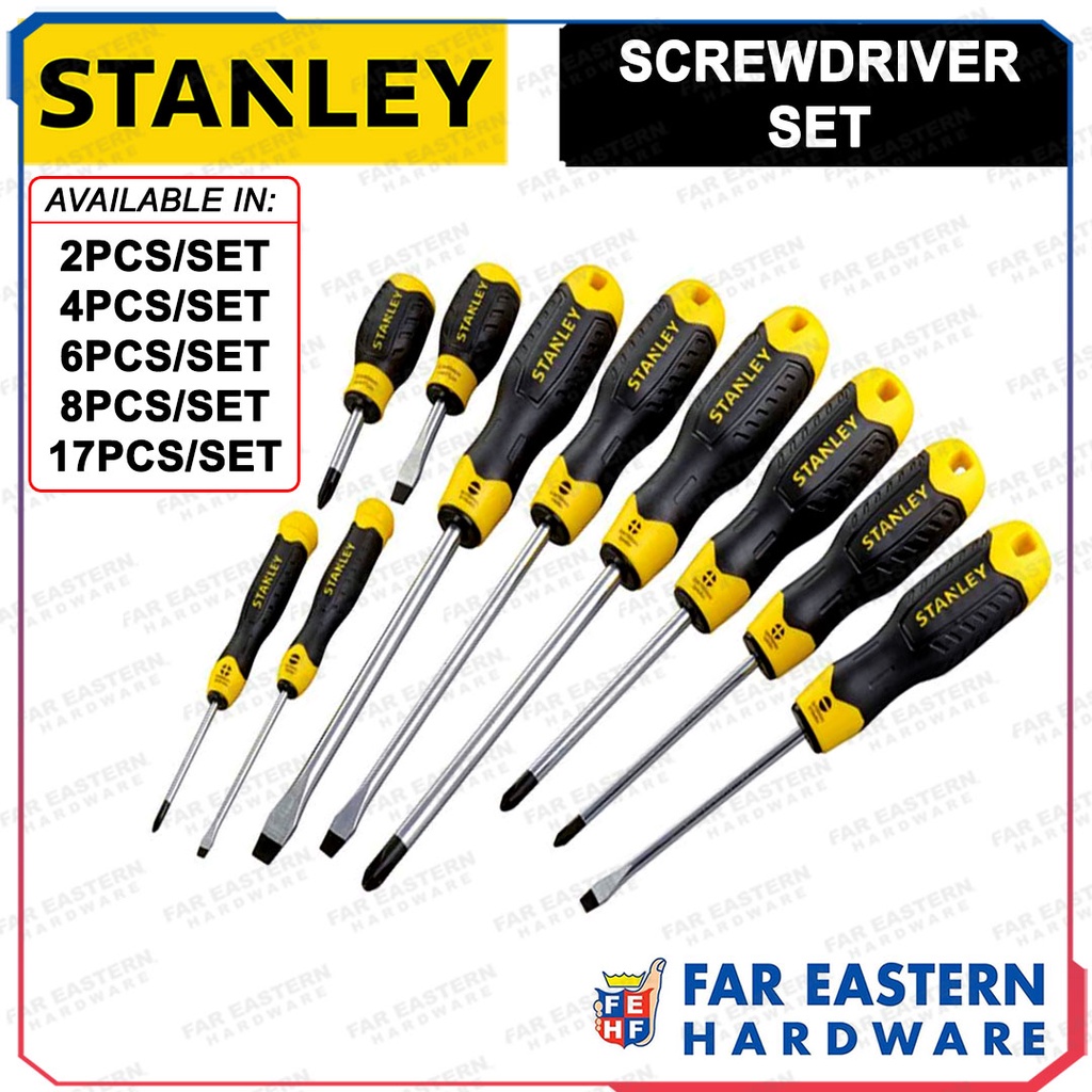 STANLEY Screwdriver Set Flat | Phillips STHT | Shopee Philippines