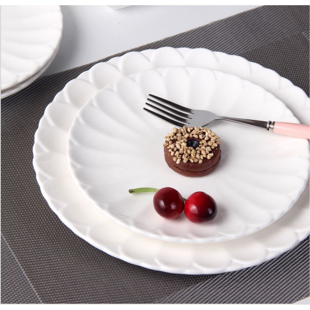 Wide Shell Plate/ Wide Shell White Plate | Shopee Philippines
