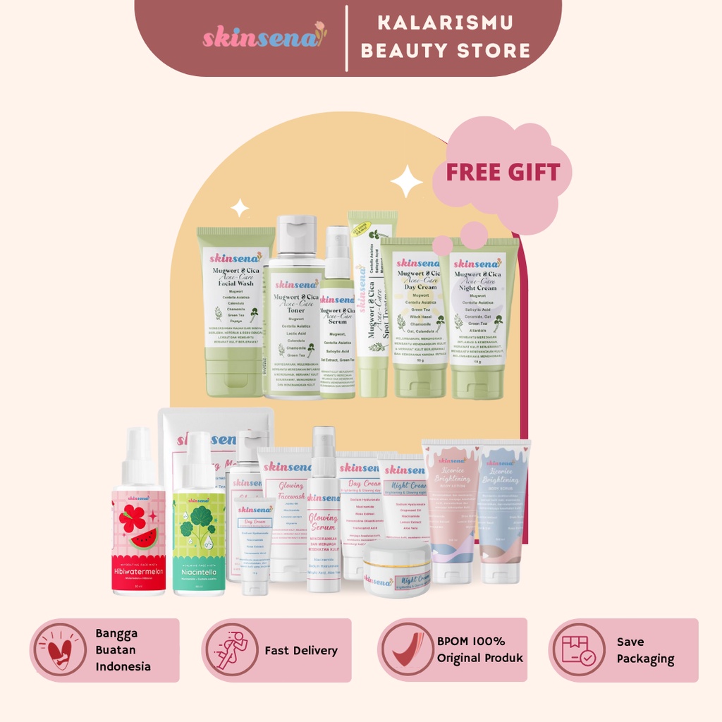 Skinsena Skincare Glowing Series // ORIGINAL Acne Series | Shopee ...
