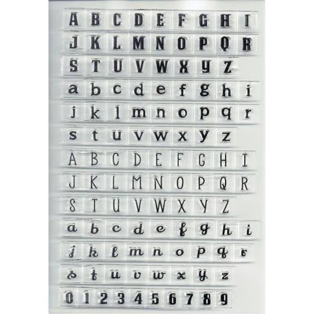 Alphabet Clear Stamp 3 fonts 6mm | Shopee Philippines