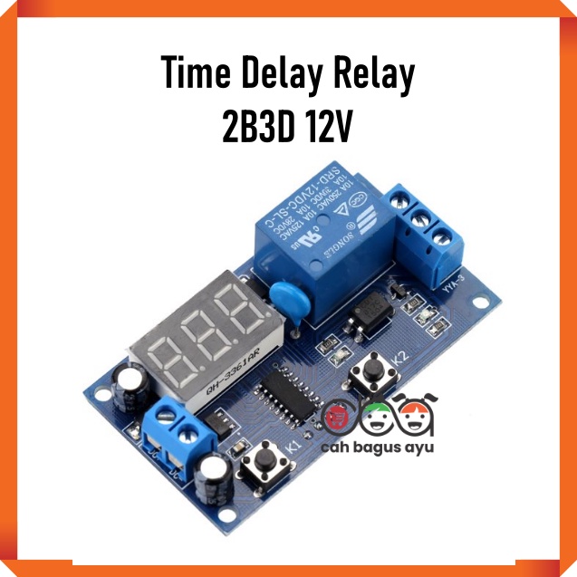 Digital Timer Module 2B3D 12V Time Delay Control Switch Relay Automatic ...