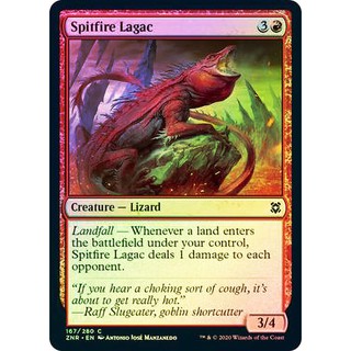 Magic the Gathering : Spitfire Lagac (SHOWCASE) - ZNR - MTG Red Lizard ...