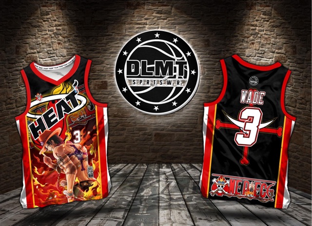 ONE PIECE X NBA CODE DLMT005 FULL SUBLIMATION JERSEY (anime collection ...