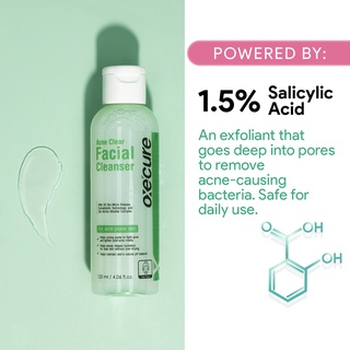 OXECURE Acne Clear Facial Cleanser 50ml | Shopee Philippines