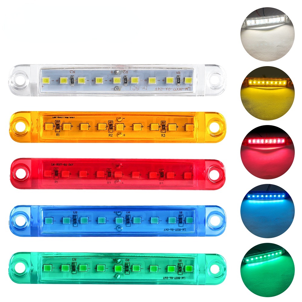 1 pieces led Warning Light 9 LEDs Car side sign indicator Truck Signal ...