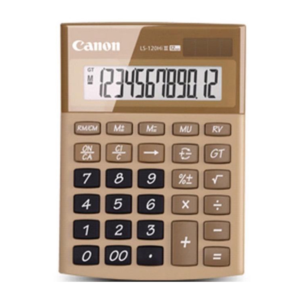 Canon LS-120Hi-III-GO 12 Digits Desktop Calculator (Gold) | Shopee ...