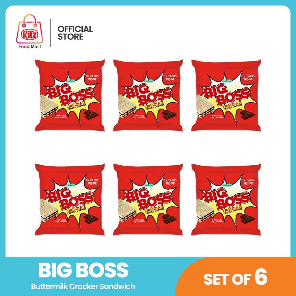 Snackeroo Big Boss Chocolate - Set of 6 (60 packs) | Shopee Philippines