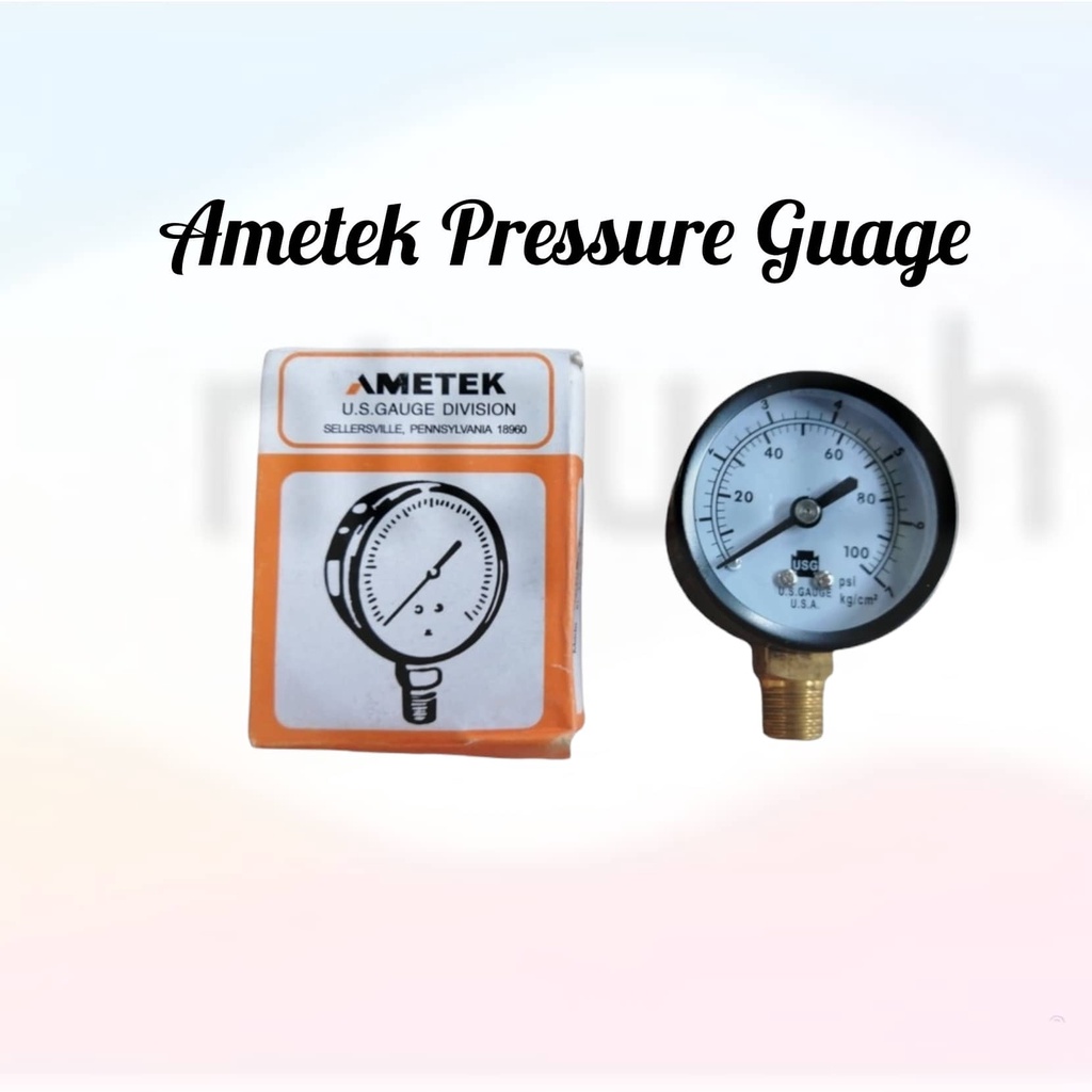 Original Ametek U.S. Pressure Gauge 100 PSI | Shopee Philippines
