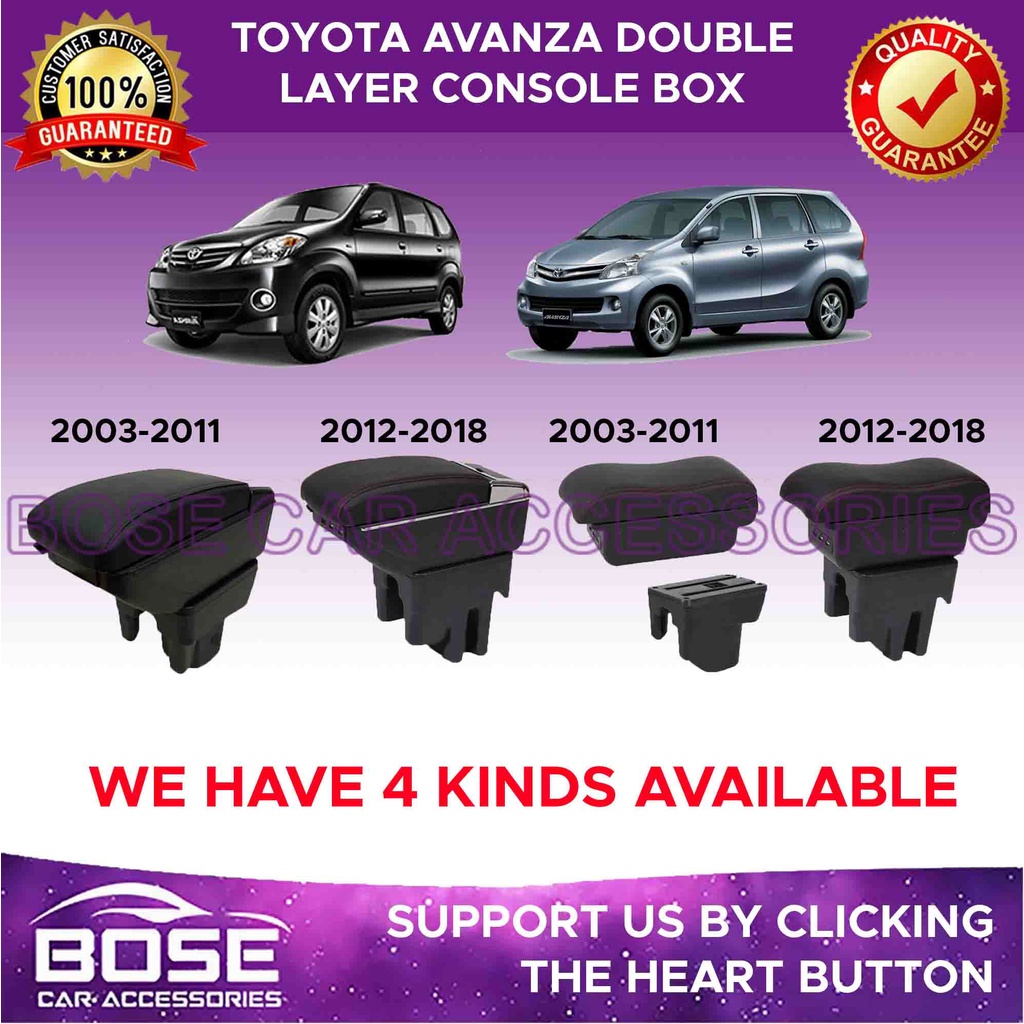 Toyota Avanza J G E 2003 - 2018 OEM Armrest Console Box Premium Double ...