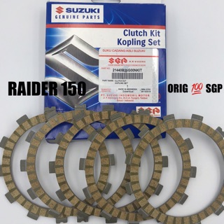 SGP CLUTCH LINING SET KEVLAR SGP ORIGINAL RAIDER 150 / X4 | Shopee ...