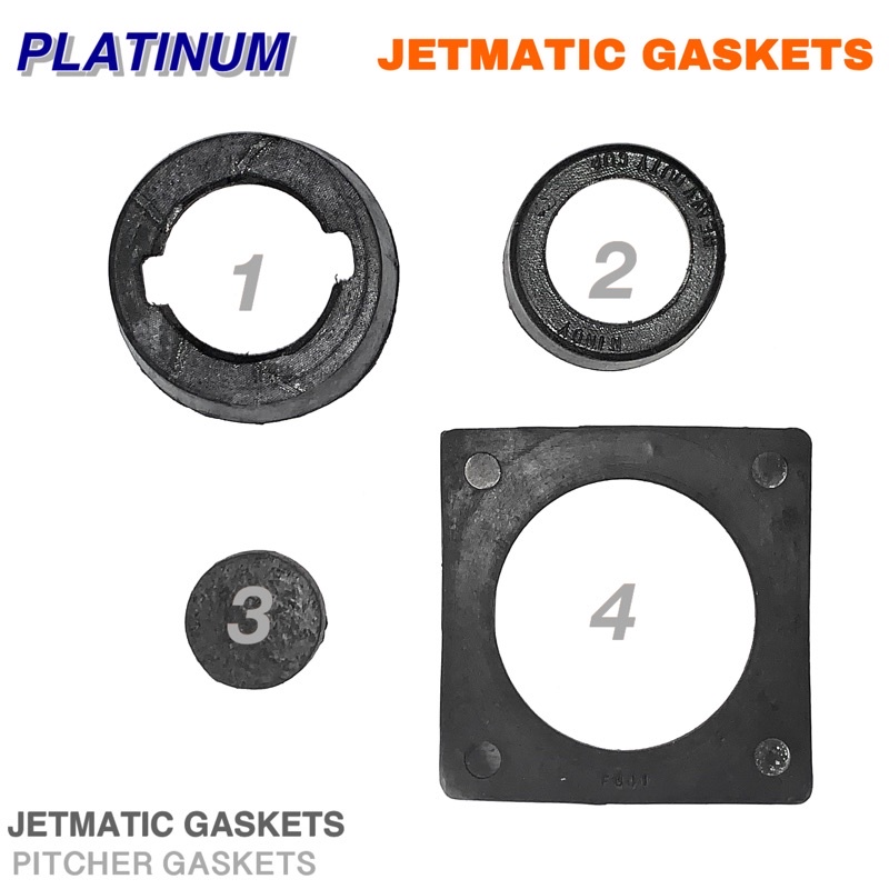 JETMATIC RUBBER GASKET | Jetmatic Poso, Pitcher, Square Base, Piston ...