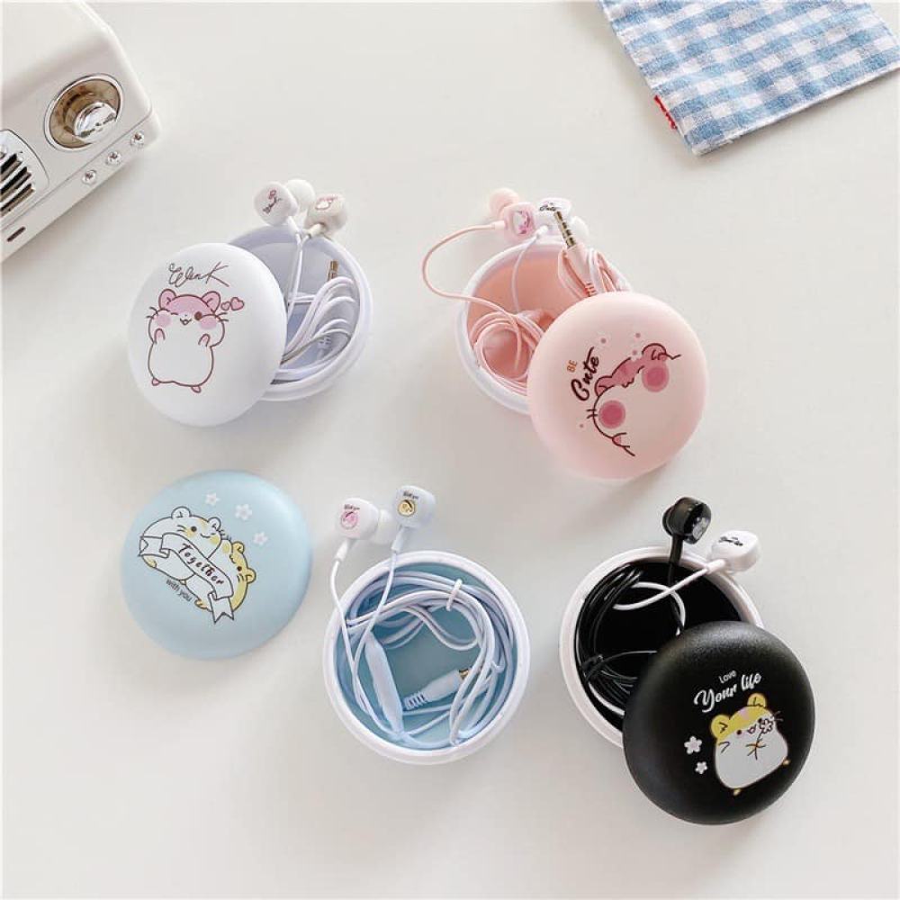 Universal Cute Creative Earphone 3.5mm Jack Wired In-ear Headphones ...