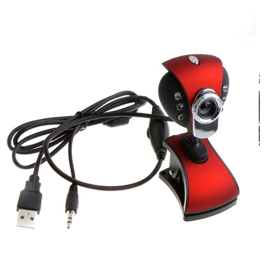 6 LED HD Webcam Camera with MIC for Computer PC Laptop (NEW) | Shopee ...