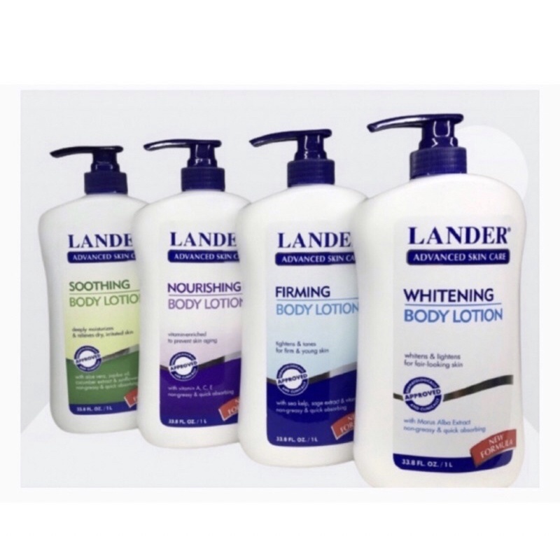 !!!Lander Whitening Body Lotion 1 Liter!!! | Shopee Philippines
