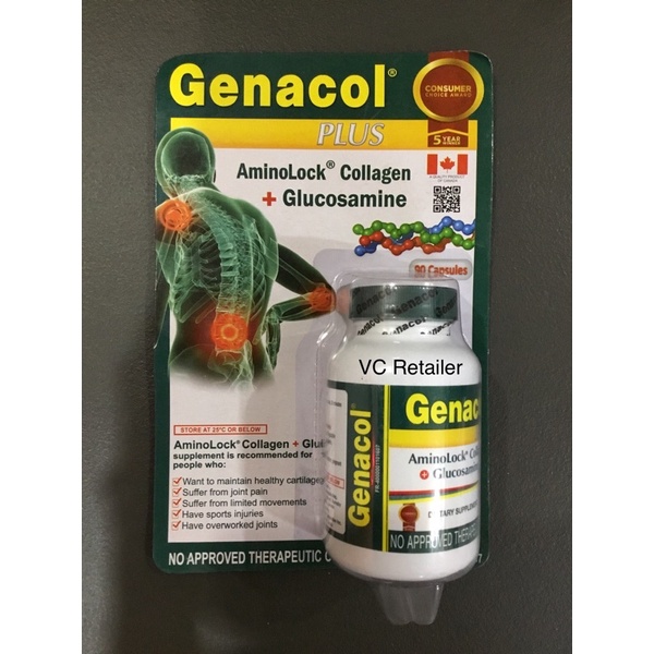 Genacol Plus 2in1 AminoLock Collagen w/ Glucosamine 90 caps | Shopee ...