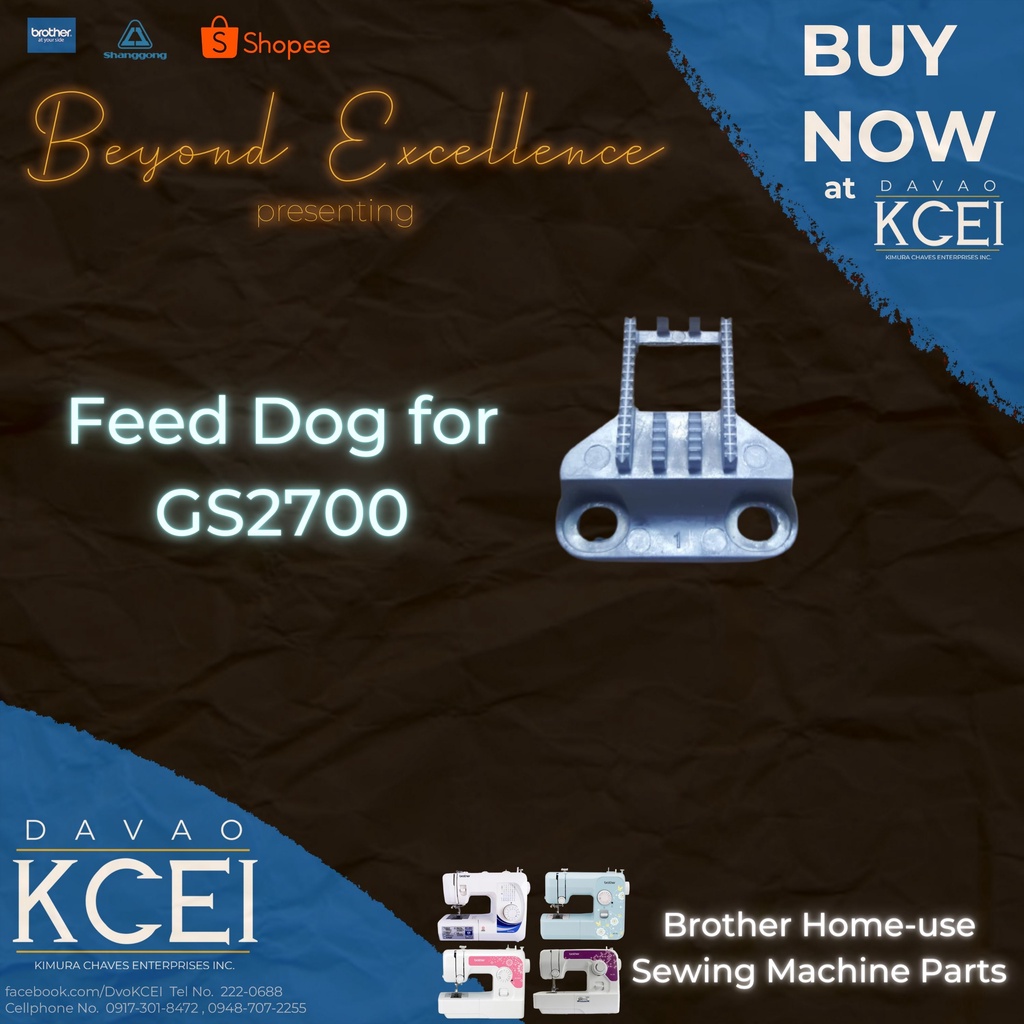 Feed Dog for Brother GS2700 Home-use Sewing Machines | Shopee Philippines