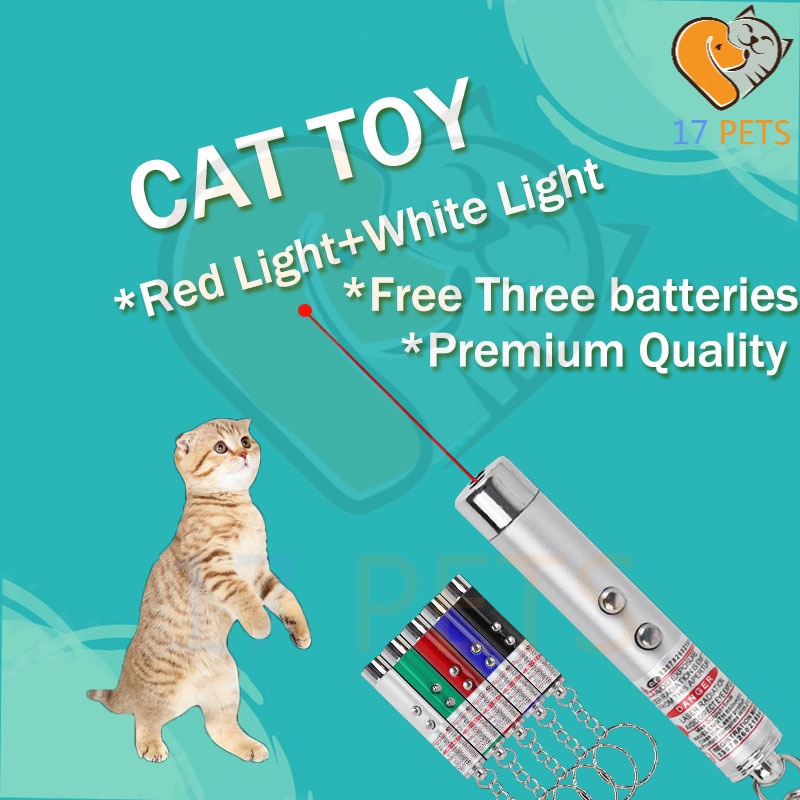 Laser Funny Cat Stick New Cool 2 In1 Red Laser Pointer Pen with White ...
