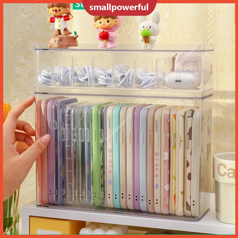 SMA Ready Stock Phone Case Storage Box With Cover Rak Casing Phone ...