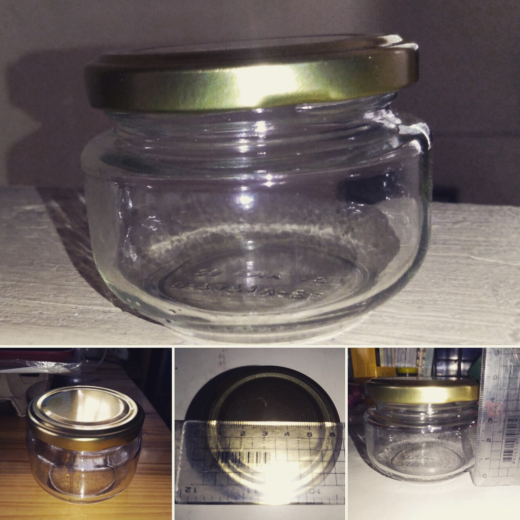 1 box (24pcs) 4oz /120ml food jar M7471 black GOLD CAP | Shopee Philippines