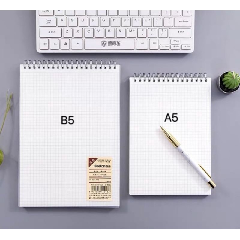 Steno Muji Styled A5/B5 Spiral Notebook | Shopee Philippines