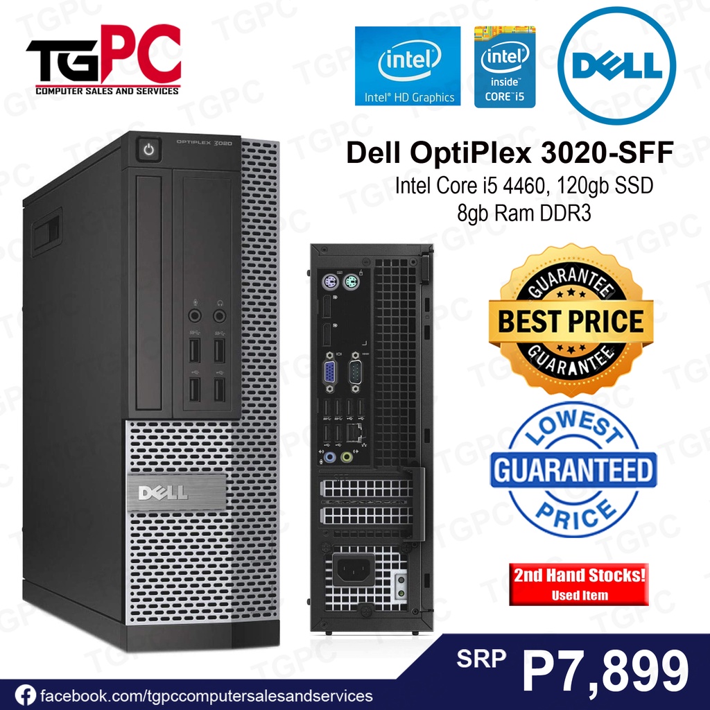Dell OptiPlex 3020-SFF Intel Core i5-4460, Core i3-4130 8GB RAM, 120gb ...