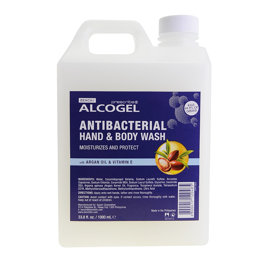CPH1100A - BENCH/ Alcogel Antibacterial Hand & Body Wash 1L | Shopee ...