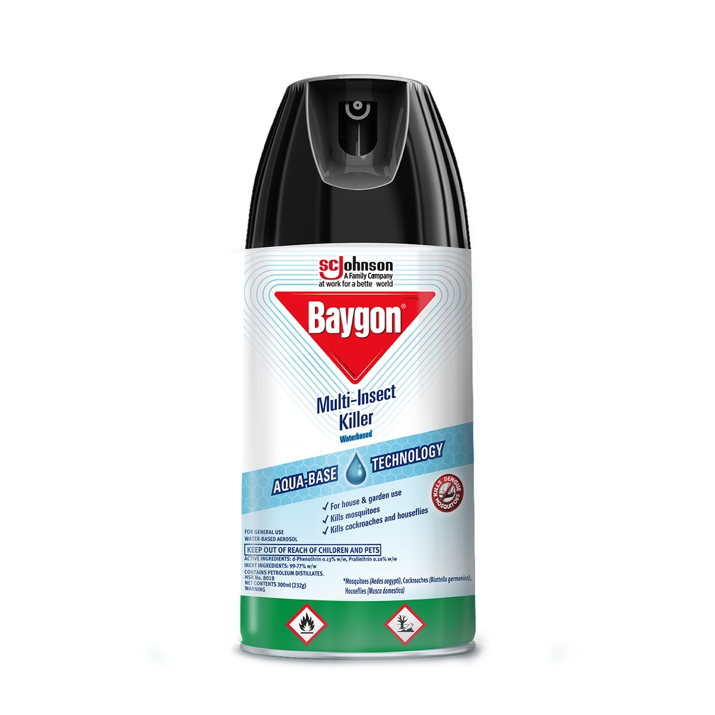 Baygon Multi Insect Killer Water Based 300 ml | Shopee Philippines