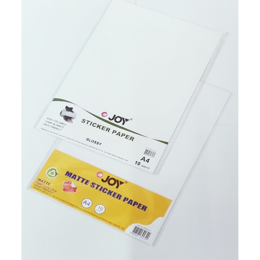 100pcs Joy Sticker Paper Matte Glossy A4 | Shopee Philippines