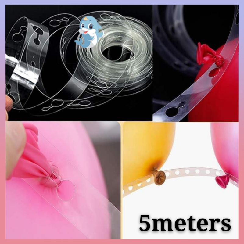 Balloon Chain 5 Meters Balloon Chain Double Hole For Balloon Decoration ...