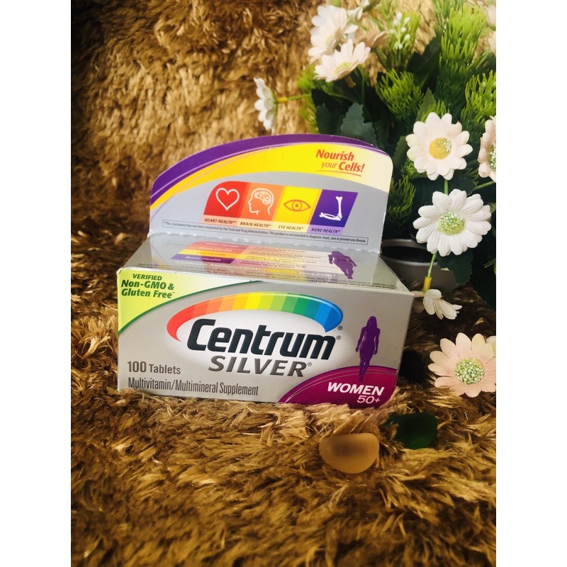 Centrum Silver Women 50+,Multivitamins /100 tablets /65tablets | Shopee ...