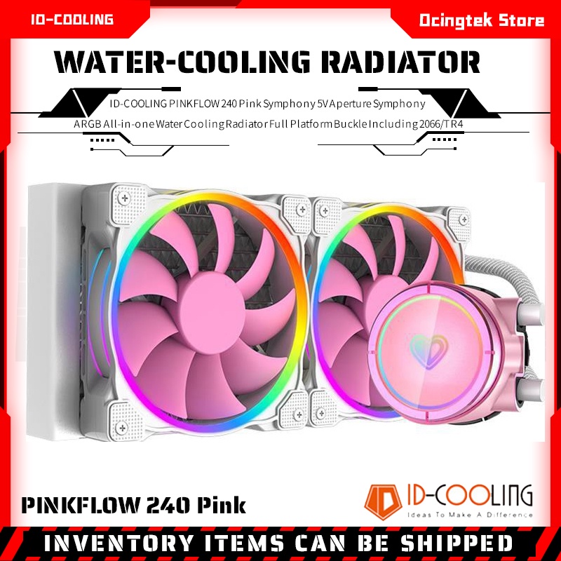 ID-COOLING PINKFLOW 240 Pink Symphony 5V Aperture Symphony ARGB All-in ...