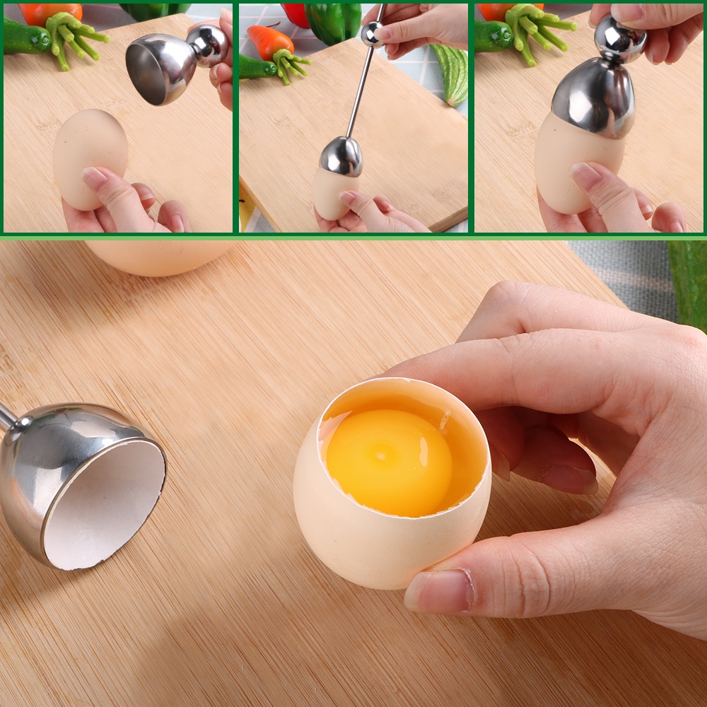 Boiled Egg Topper Shell Top Cutter Raw Egg Cracker Separator | Shopee ...