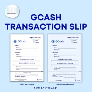 Gcash Transaction Slip/Receipt A6 50sheets & Record Book A5 80sheets ...