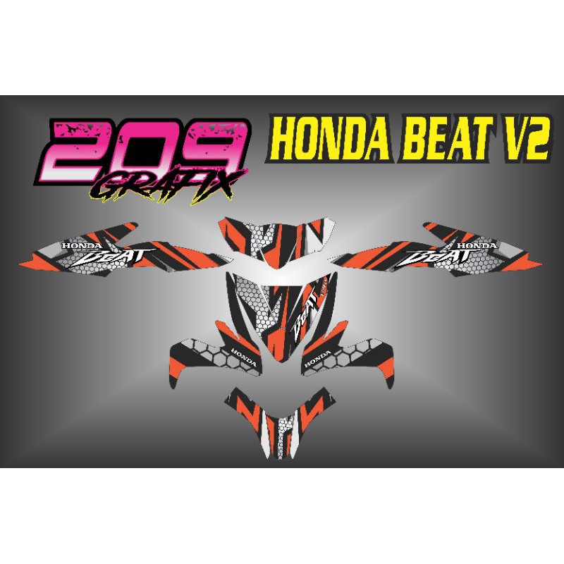 Honda beat V2 full body decals | Shopee Philippines