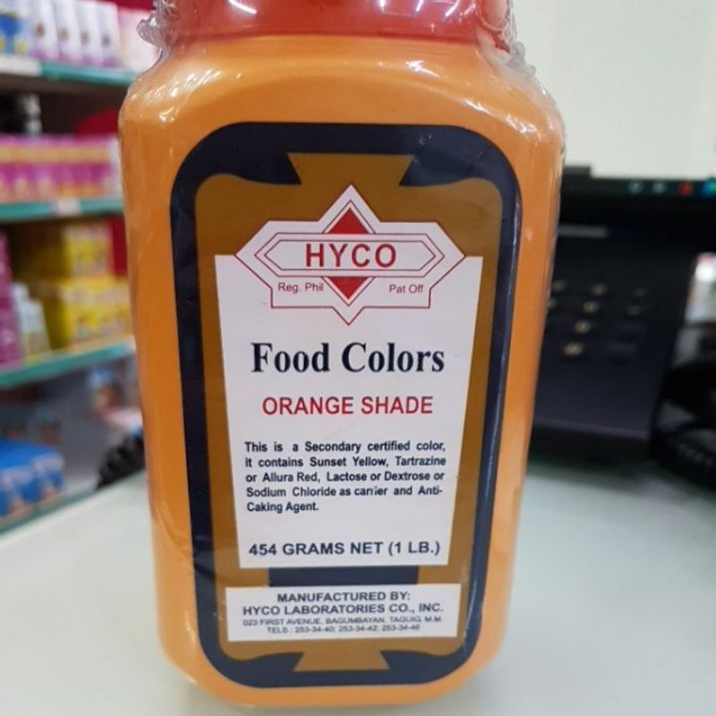Hyco Food Color Orange 454g | Shopee Philippines