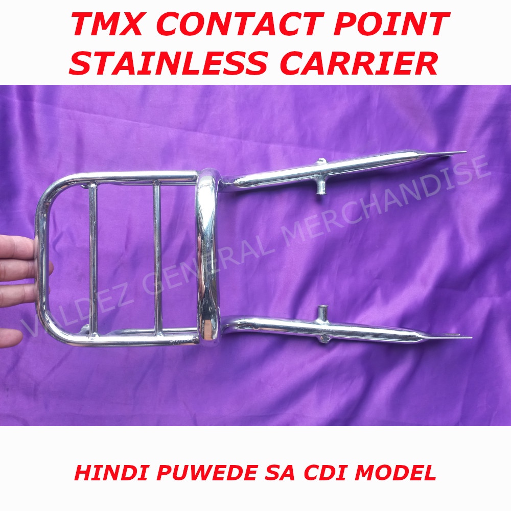 HONDA TMX STAINLESS CARRIER FOR CONTACT POINT MAHABA 750, HIndi Puwede ...