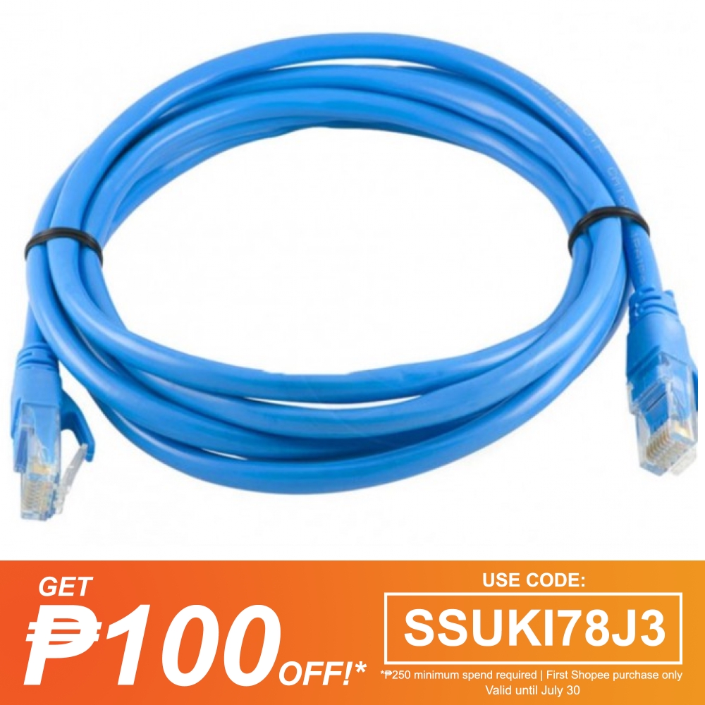 Astrum Cat6E 2M Network Patch Cable with RJ45 crimping boots | Shopee ...