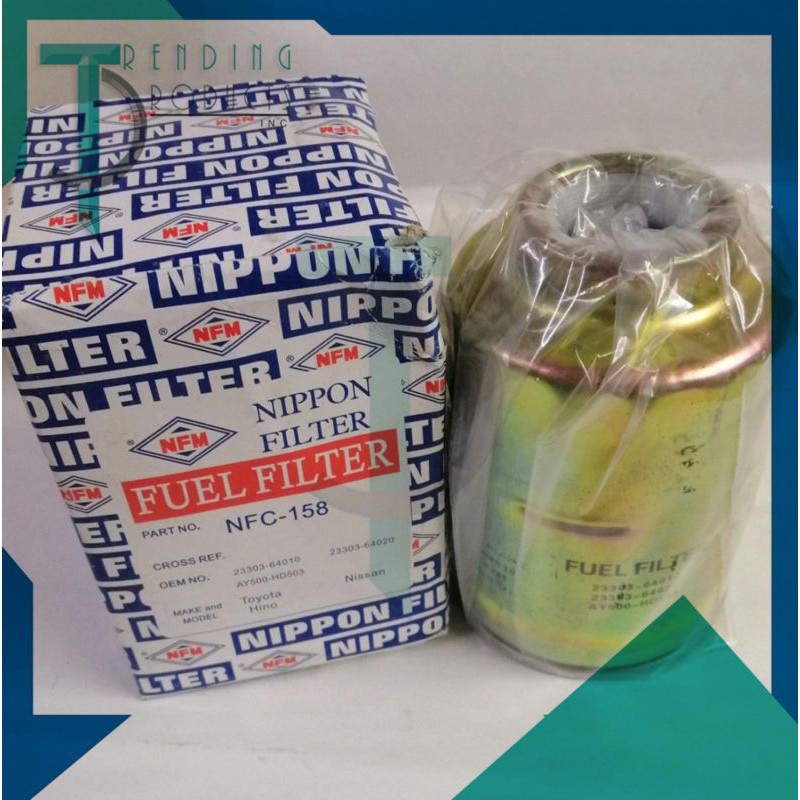 NIPPON FUEL FILTER NFC-158 for Toyota Diesel 1C, 2C, 3C, 1L, 2L, L Ford ...
