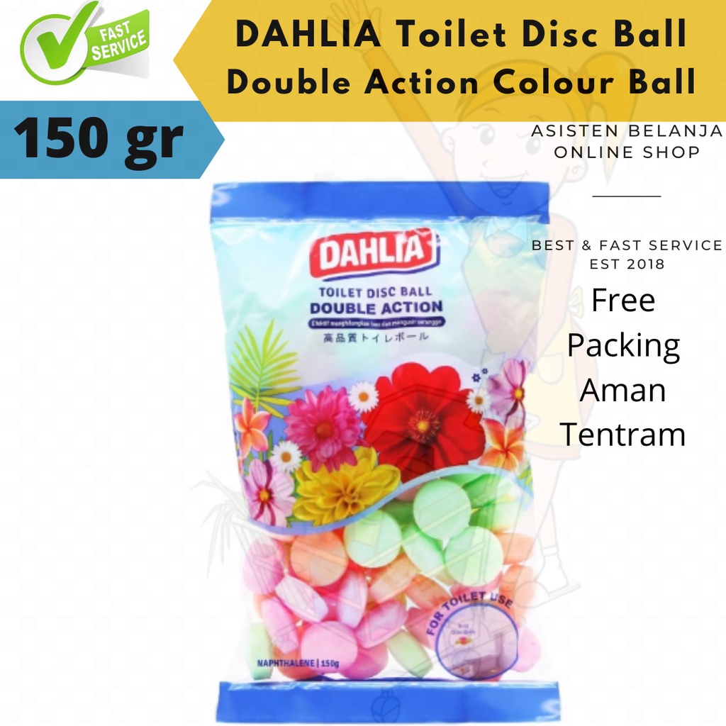 Dahlia Camphor Toilet Disc Ball Napthalene Color Ball K315 K-315/150g 150gr Round Ball Colorful ...