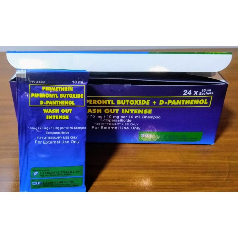Wash Out Intense Animal Tick and flea shampoo 10ml | Shopee Philippines
